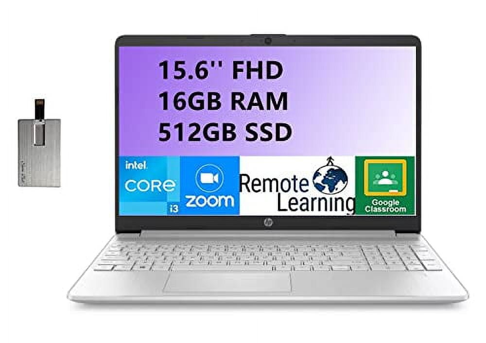 HP 2021 15.6" FHD Laptop Computer, 11th Gen Intel Core i3-1125G4, 16GB ...