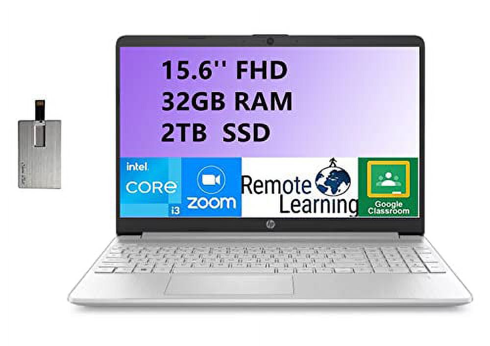HP 2021 15.6" FHD Laptop Computer, 11th Gen Intel Core i3-1125G4, 32GB ...