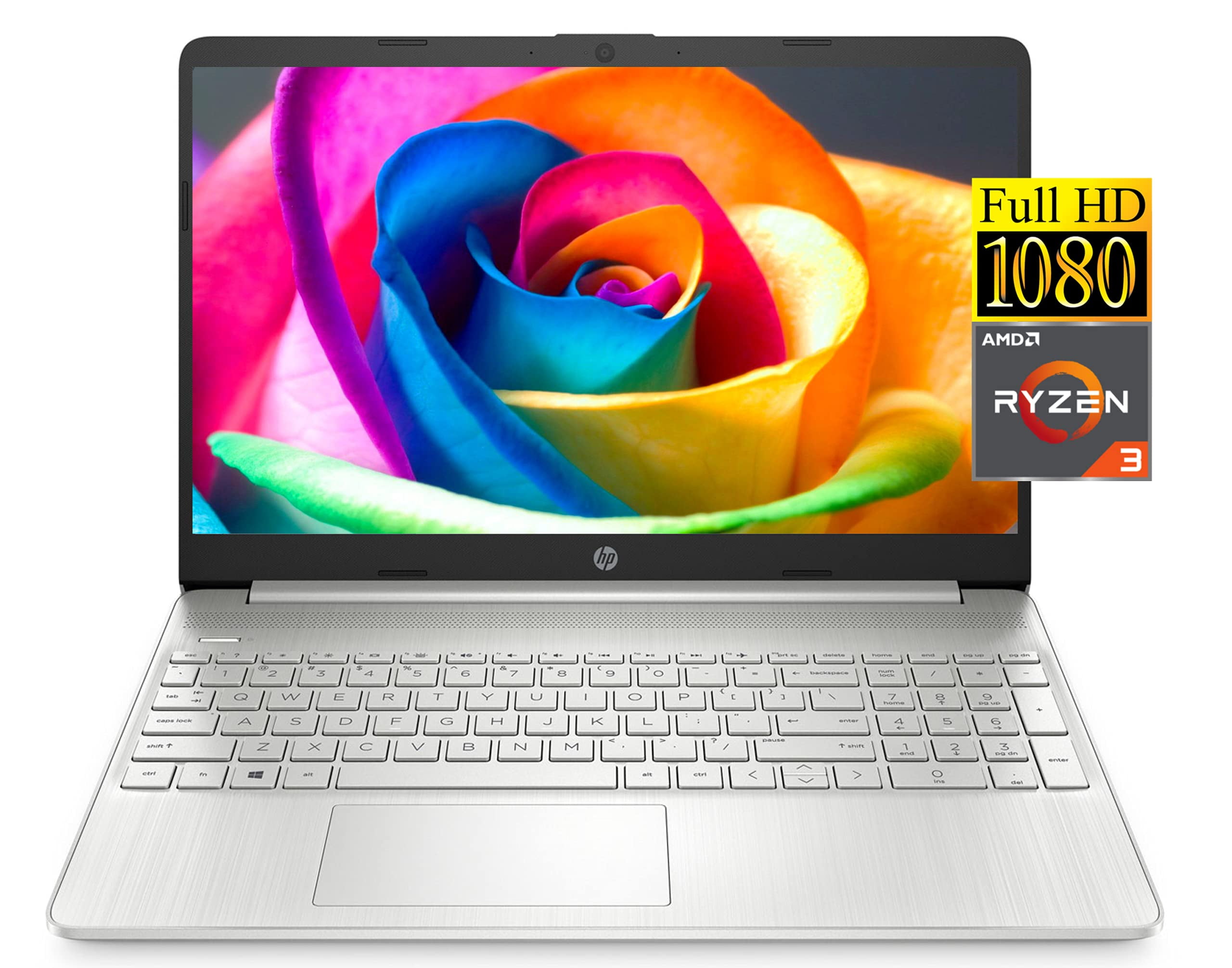 HP 2021 Newest Laptop, 15.6" FHD Display, AMD Ryzen 3-3250 2-Core ...