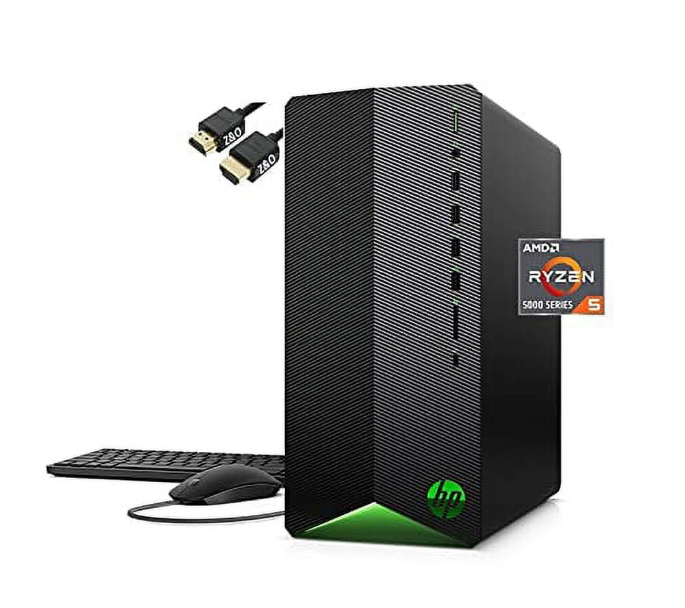 HP 2021 Newest Pavilion Gaming Desktop Computer, AMD 6-Core Ryzen 5 ...