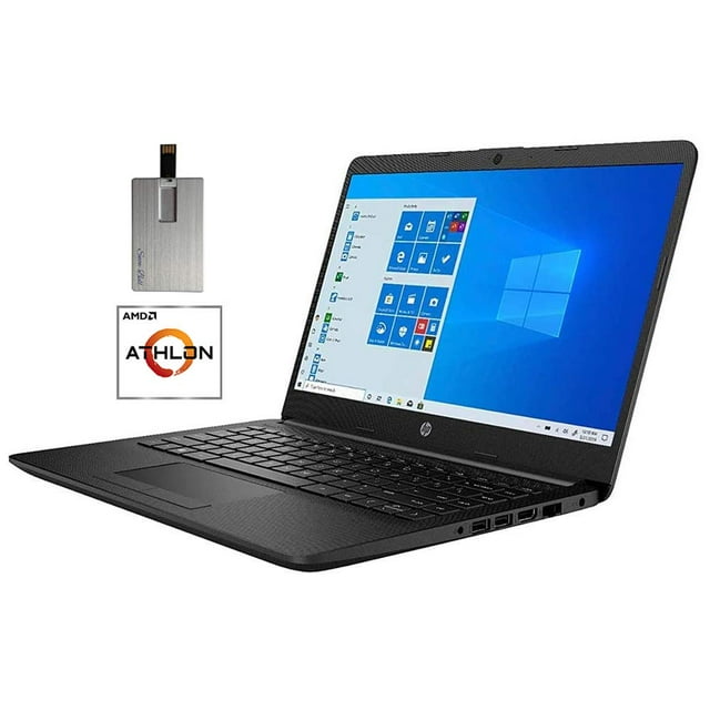HP 2021 Pavilion 14" HD Display Laptop Computer, AMD Athlon Silver ...