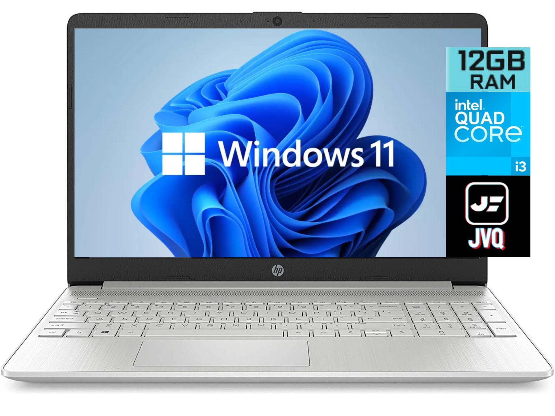 HP 2022 15.6" HD Laptop Computer, 11th Gen Intel Quad-Core i3-1125G4(Up to 3.7GHz, Beat i5 ...