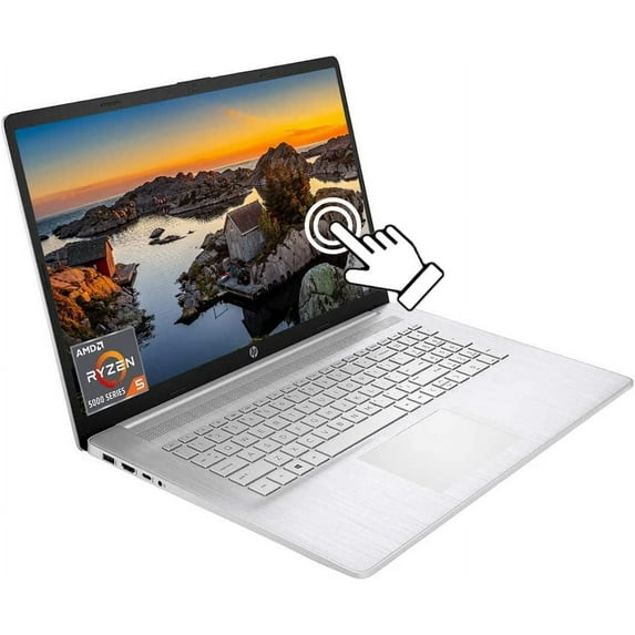 HP 2022 17.3'' HD+ Touchscreen Laptop Business Computer, AMD Ryzen 5 ...