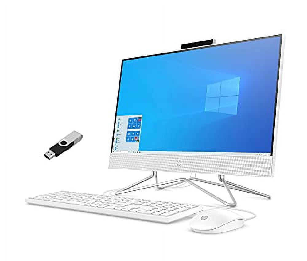 HP 2022 Newest 22-inch FHD All-in-One Desktop Computer - Dual-Core AMD ...