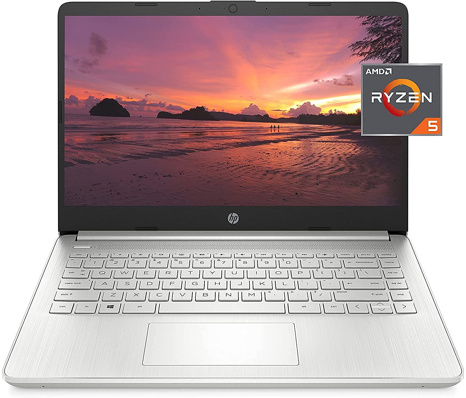 HP 2023 14" FHD IPS Anti-Glare Screen 6-Core AMD Ryzen 5 5500U 8GB RAM ...