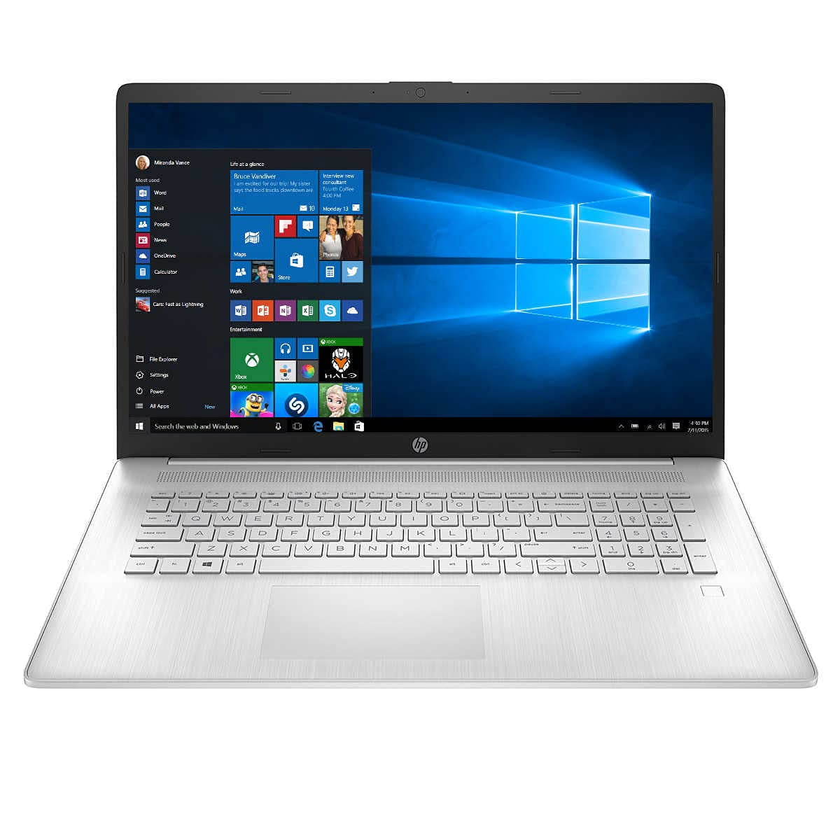 HP 2023 17.3" HD+ Touchscreen Laptop AMD 6-Core Ryzen 5 5500U AMD ...