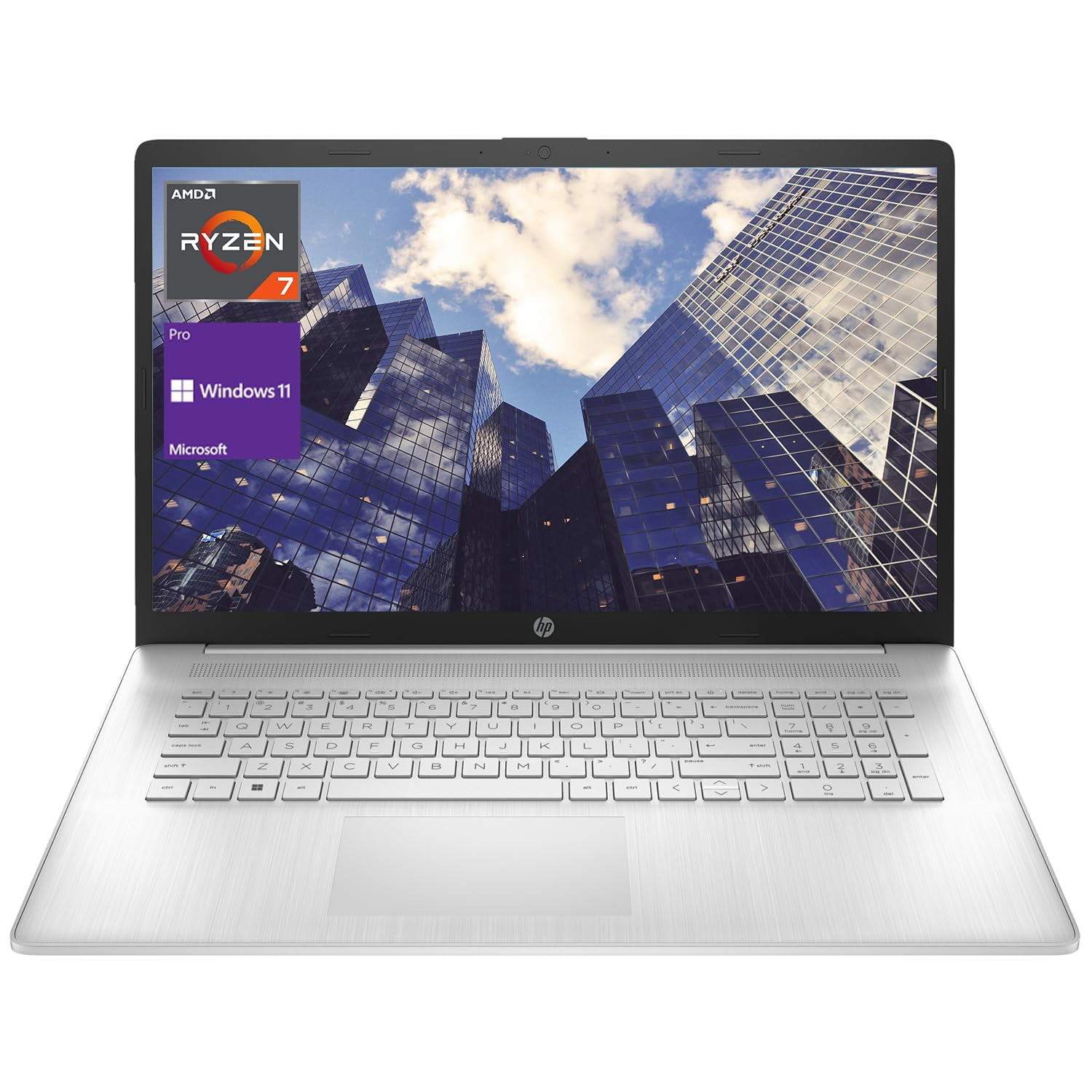 HP 2023 17 Laptop, 17.3" FHD Display (1920 x 1080), AMD Ryzen 7 7730U ...