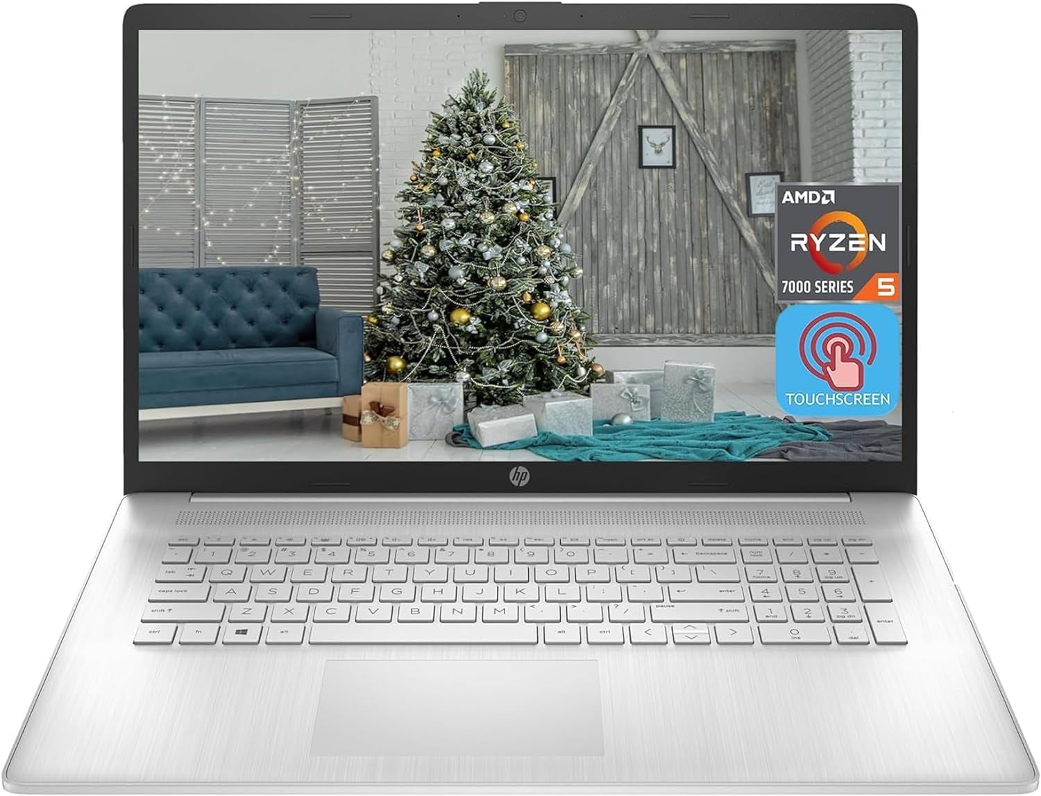HP 2023 Business Laptop, 17.3" Touchscreen Display, AMD Ryzen 5 7530U(6 ...