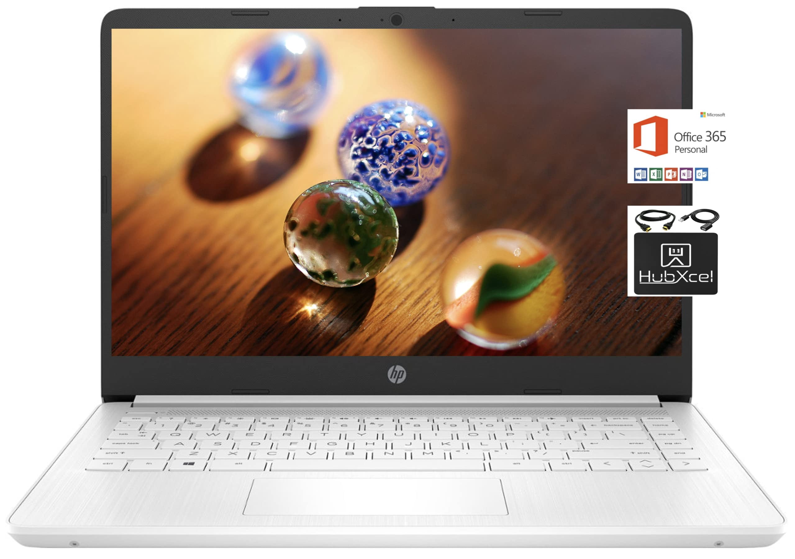 HP 2023 Newest 14 inch HD Laptop Computer, Intel Celeron N4000 up to 2. ...