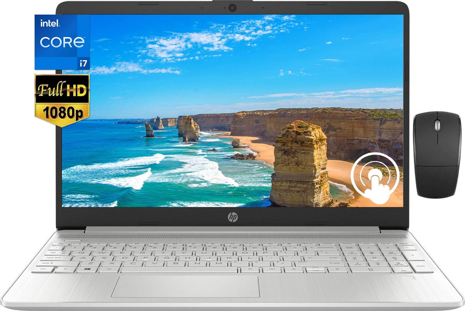 HP 2023 Newest 15.6" Touchscreen Laptop, Intel Core i7-1255U Processor ...
