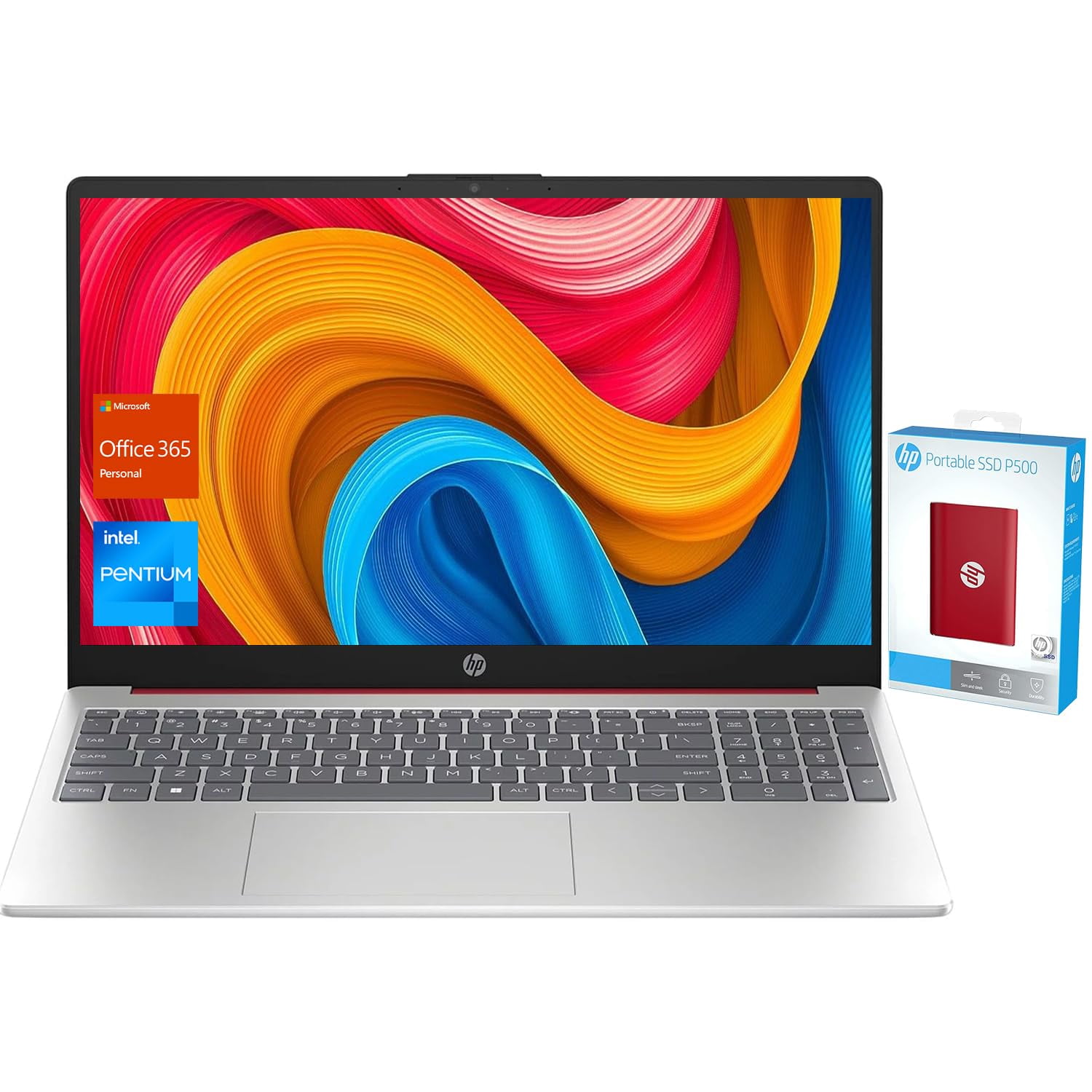 HP 2023 Newest 15 Laptop, Intel N200 4-Core Processor, 8GB RAM, 128GB ...