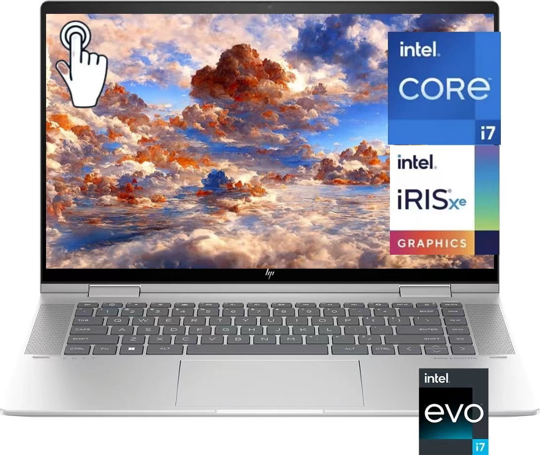 "HP Envy 2-in-1 15.6"" FHD Touchscreen Laptop, Intel Evo i7-1355U, 32GB ...