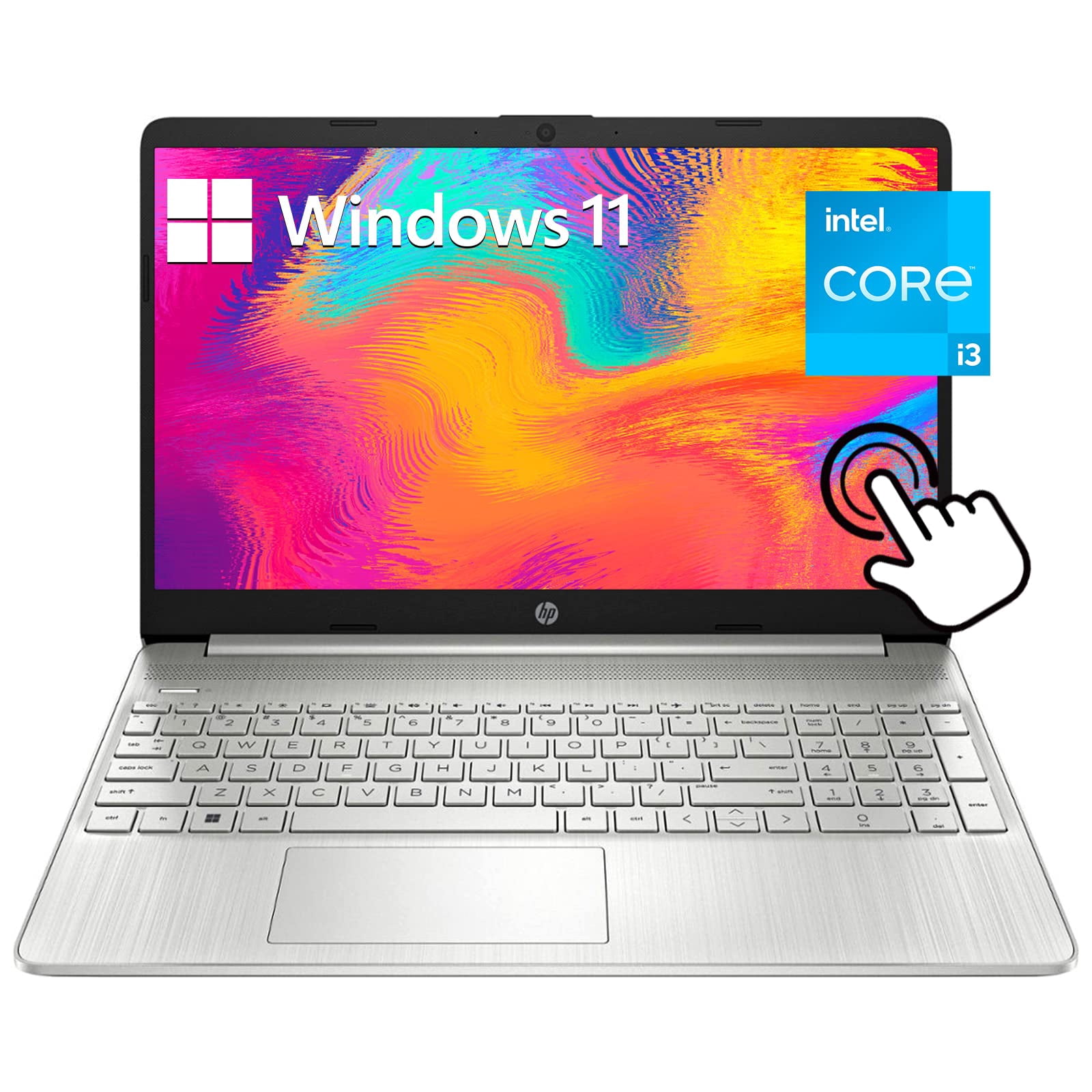HP 2023 Newest Laptop, 15.6" Touchscreen, Intel Core i3-1115G4 ...