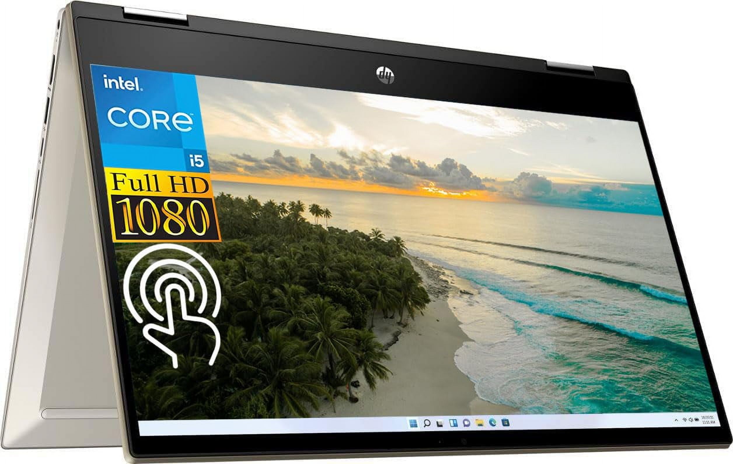 HP 2023 Newest Pavilion x360 2-in-1 Laptop, 14" FHD Touchscreen Display ...