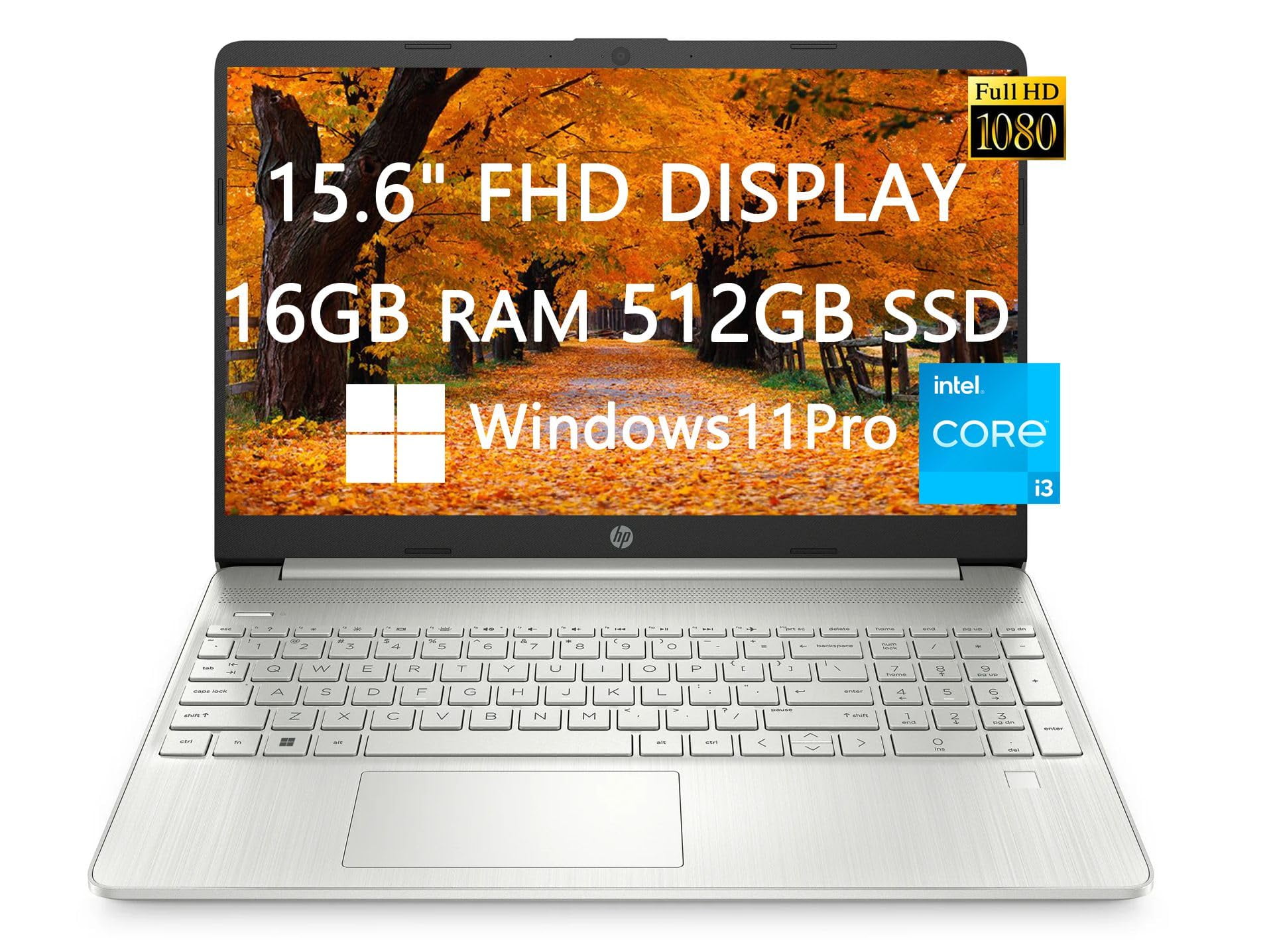 HP 2023 Upgrade 15.6 FHD Laptop, Intel Core i3-1215U Processor, 16GB ...