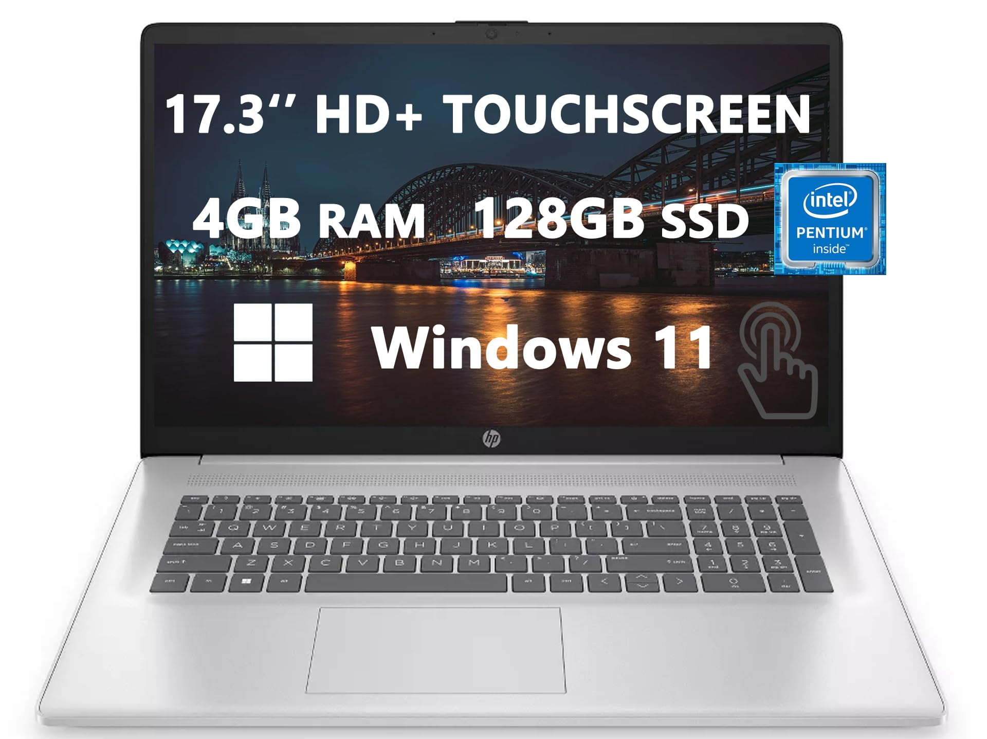 HP 2024 17.3" HD+ (1600 x 900) Touchscreen Laptops for Student ...