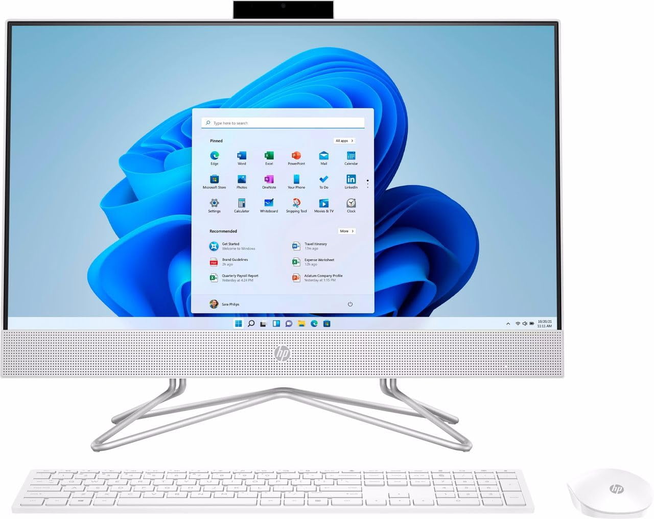 HP 2024 AIO-24-DF1000 Desktop 23.8" 1920 x 1080 IPS Intel Core i3 ...