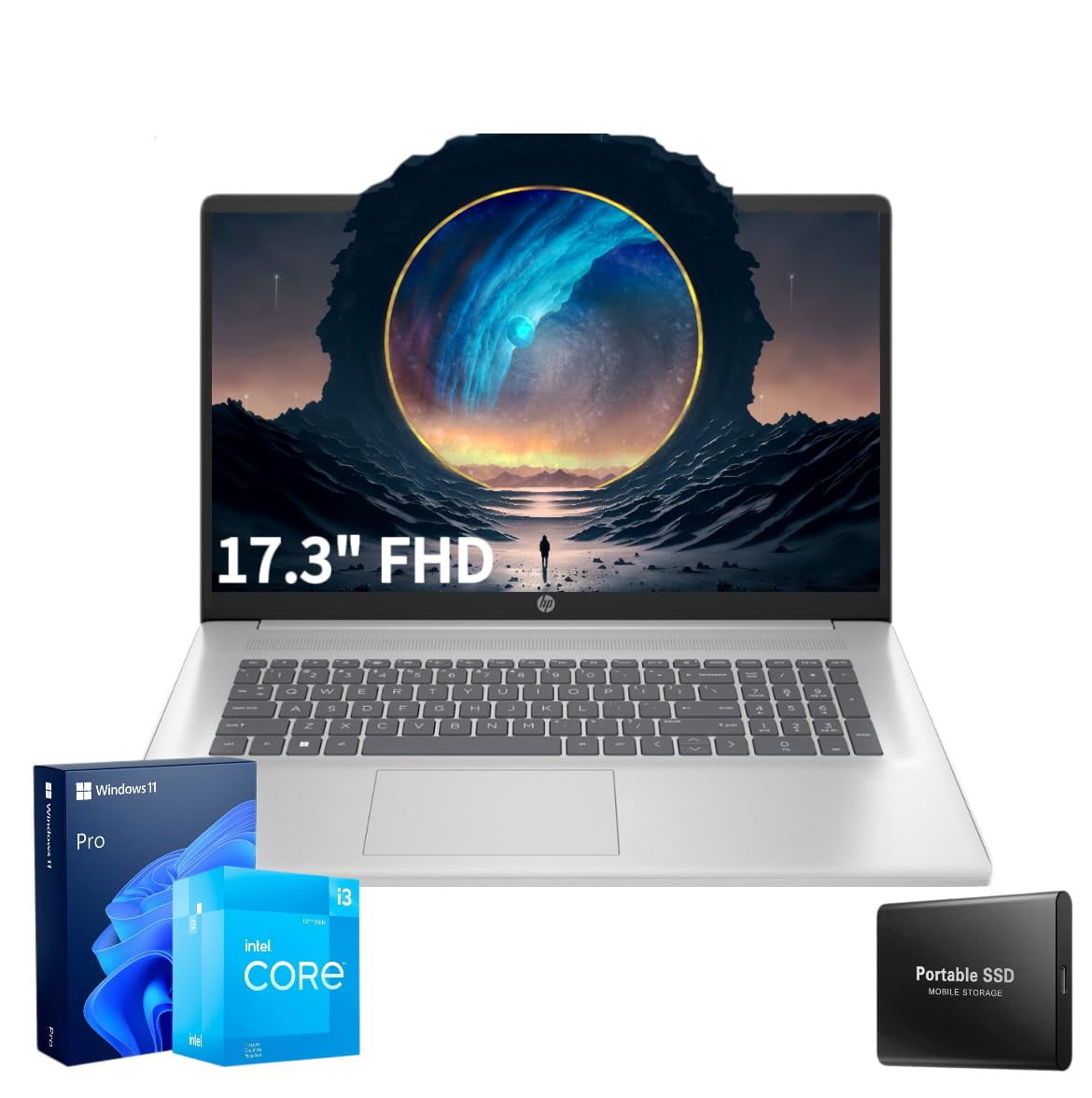 HP 2024 Laptop | 17.3" FHD (1920x1080) Display | Core i3-1215U 6-Core ...