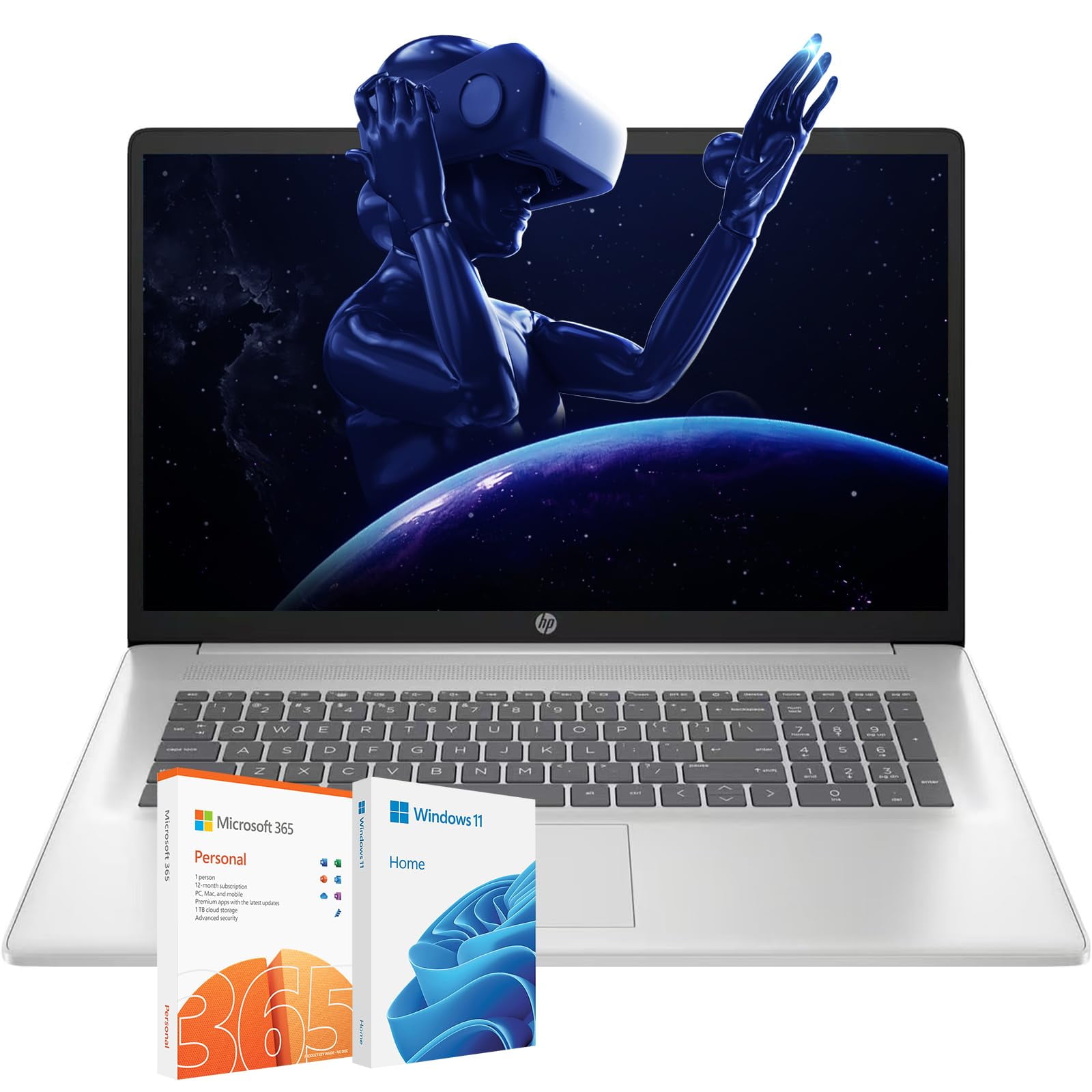 HP 2024 Laptop, 17.3" HD+ Display, Touch Screen, Intel 4-Core Pentium 3 ...