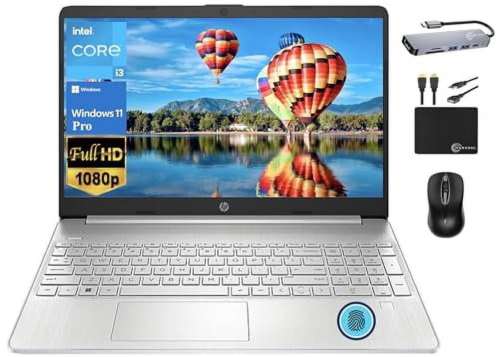 HP 2024 Newest 15.6" FHD Thin Light Business Laptop, 6-Core Intel i3 ...