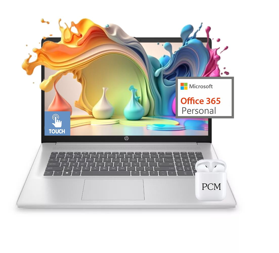 HP 2024 Newest 17 Laptop Computer, 17.3" HD+ Touchscreen Laptop PC, Intel Pentium Silver N5030 ...