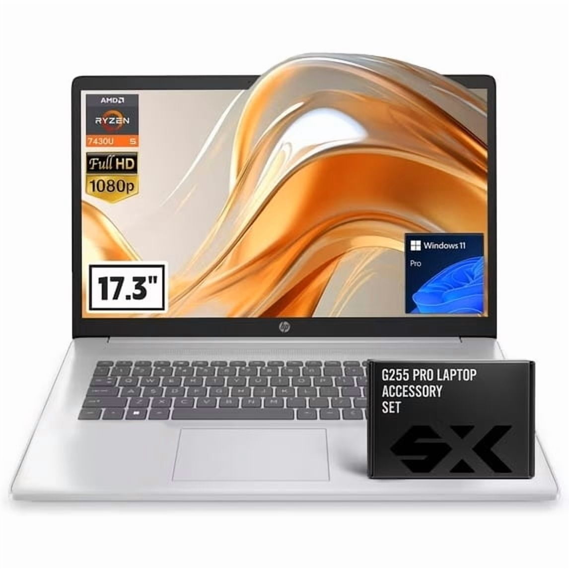 HP 2025 17.3" Business Laptop, AMD Ryzen 5 (Outperforms i7-1165G7), FHD ...