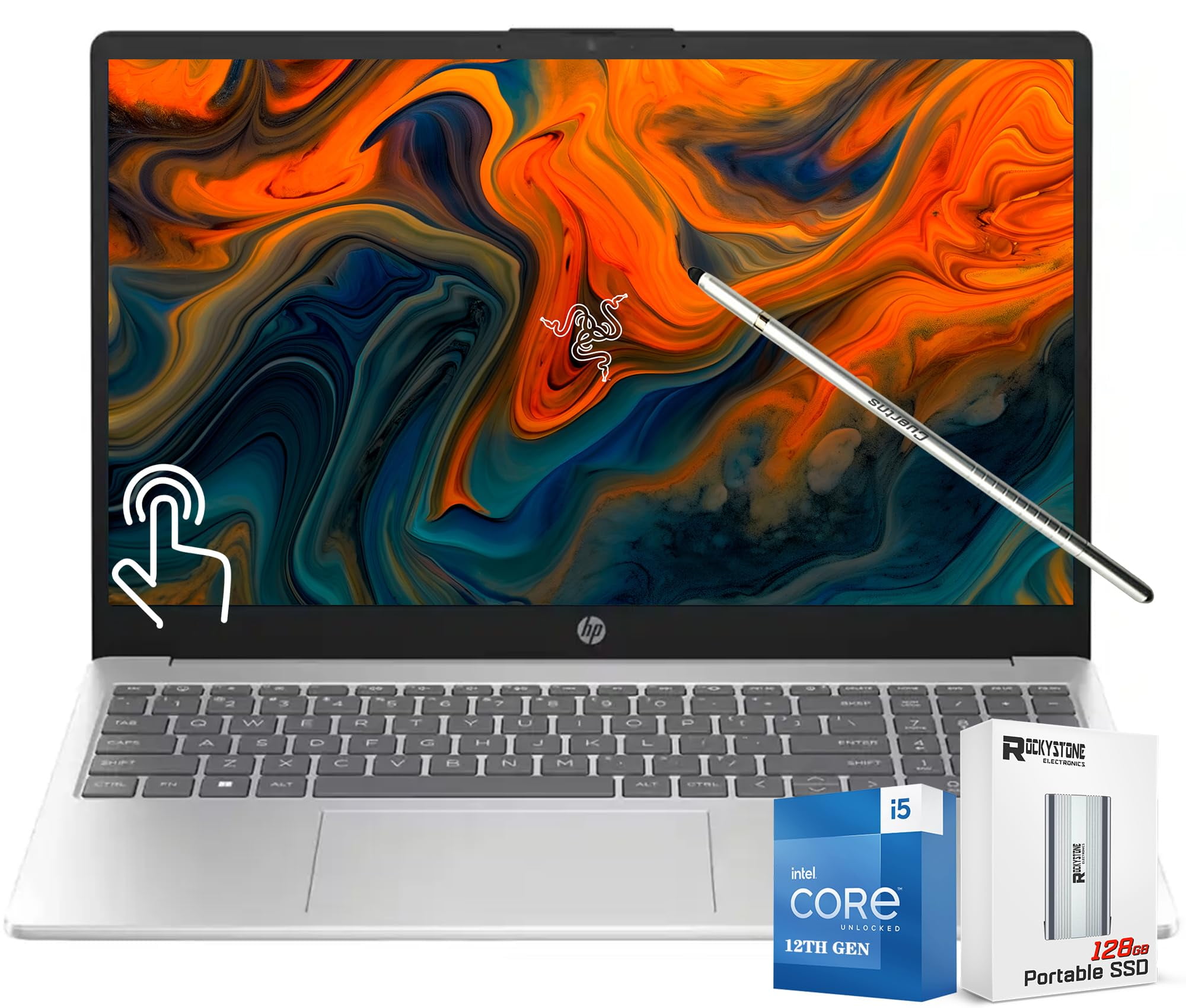 HP 2025 Flagship Touchscreen Laptop 15.6" Display, Intel 10-Core i5 ...