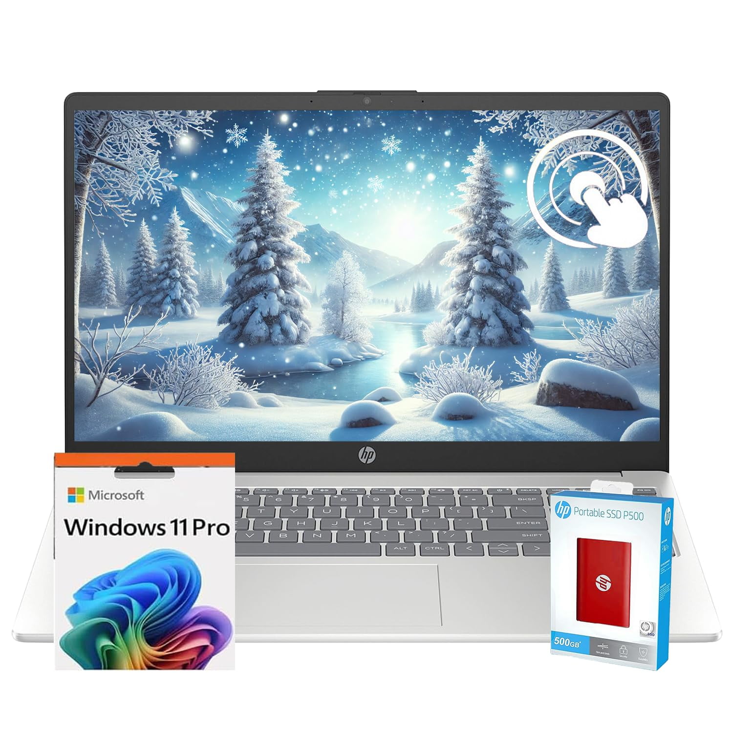 HP 2025 New 15.6" Touchscreen Laptop Computer, 64GB RAM, 2.5TB SSD (2TB ...