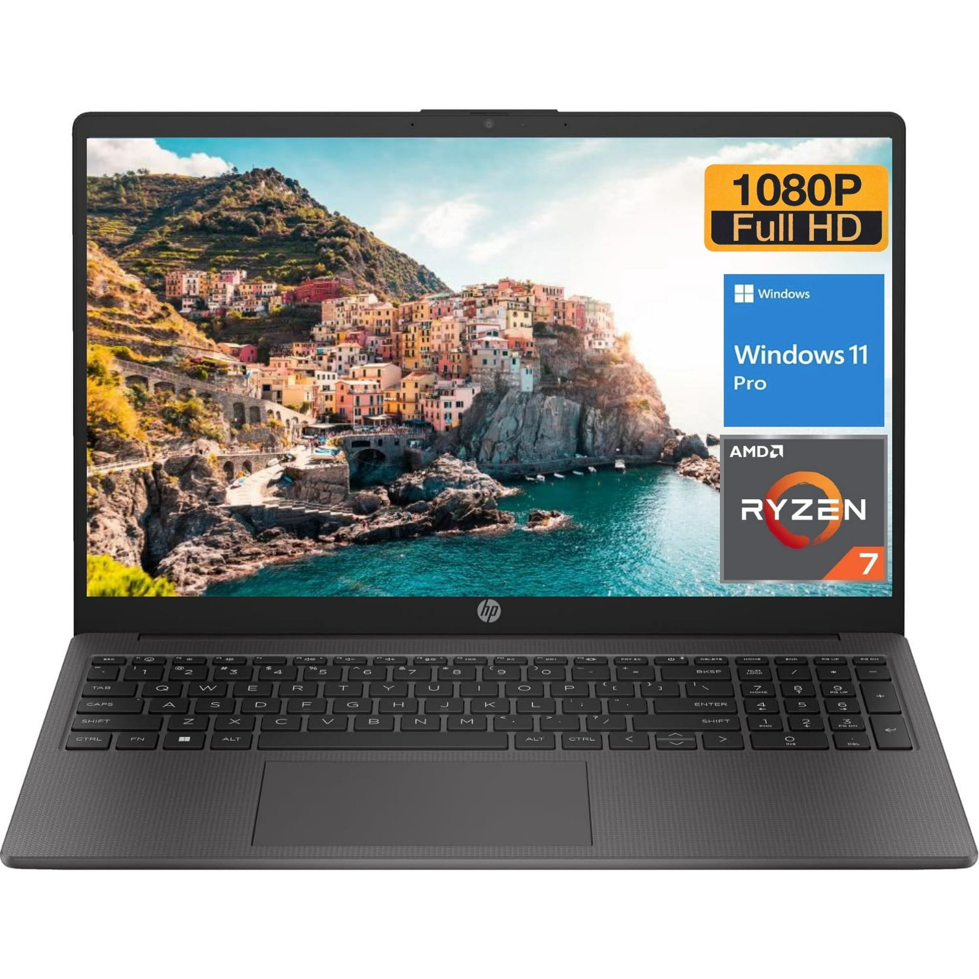 HP 2025 Newest 255 G10 15.6" FHD Business Laptop, AMD Ryzen 7 7730U ...