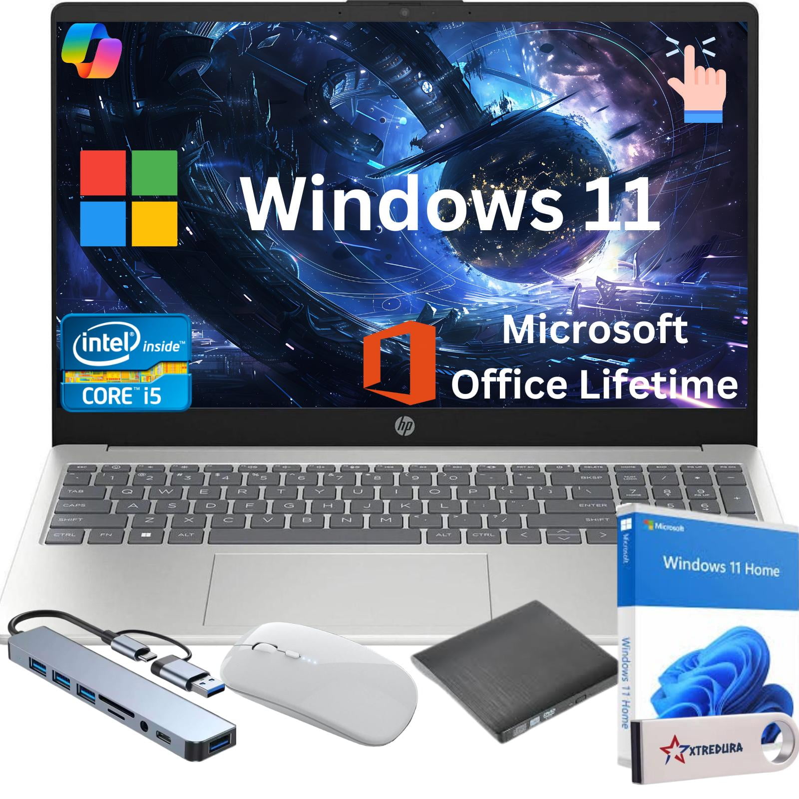 HP 2026 Newest 15 15.6" FHD Touchscreen Laptop Computer For Student and Business, 13th Gen Intel ...