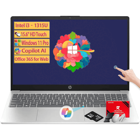 HP 2026 Touchscreen Laptop for Student and Business, Intel 13th Core i3 ...