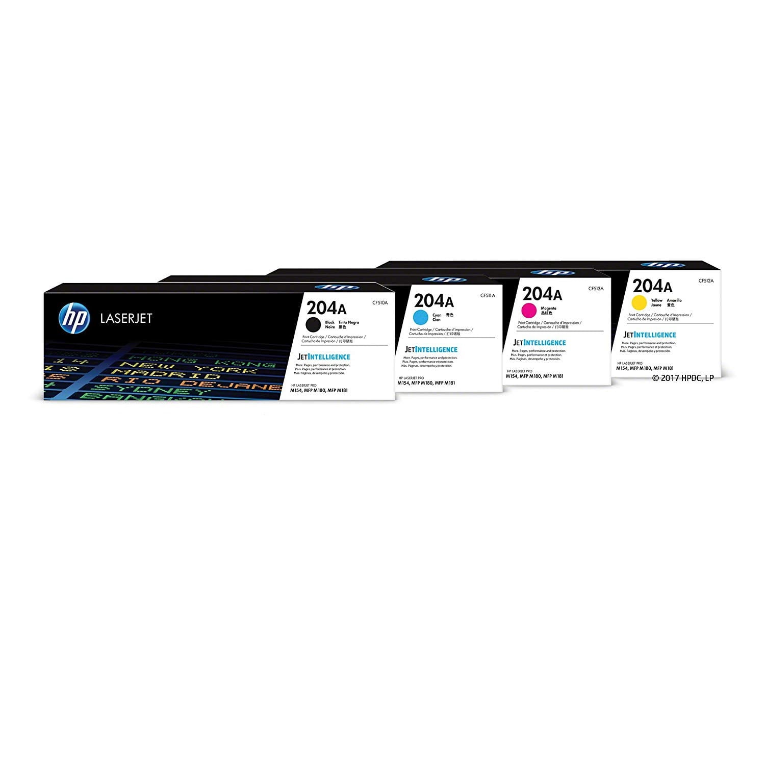 HP 204A (CF510A, CF511A, CF512A, CF513A) Black/Cyan/Magenta/Yellow ...