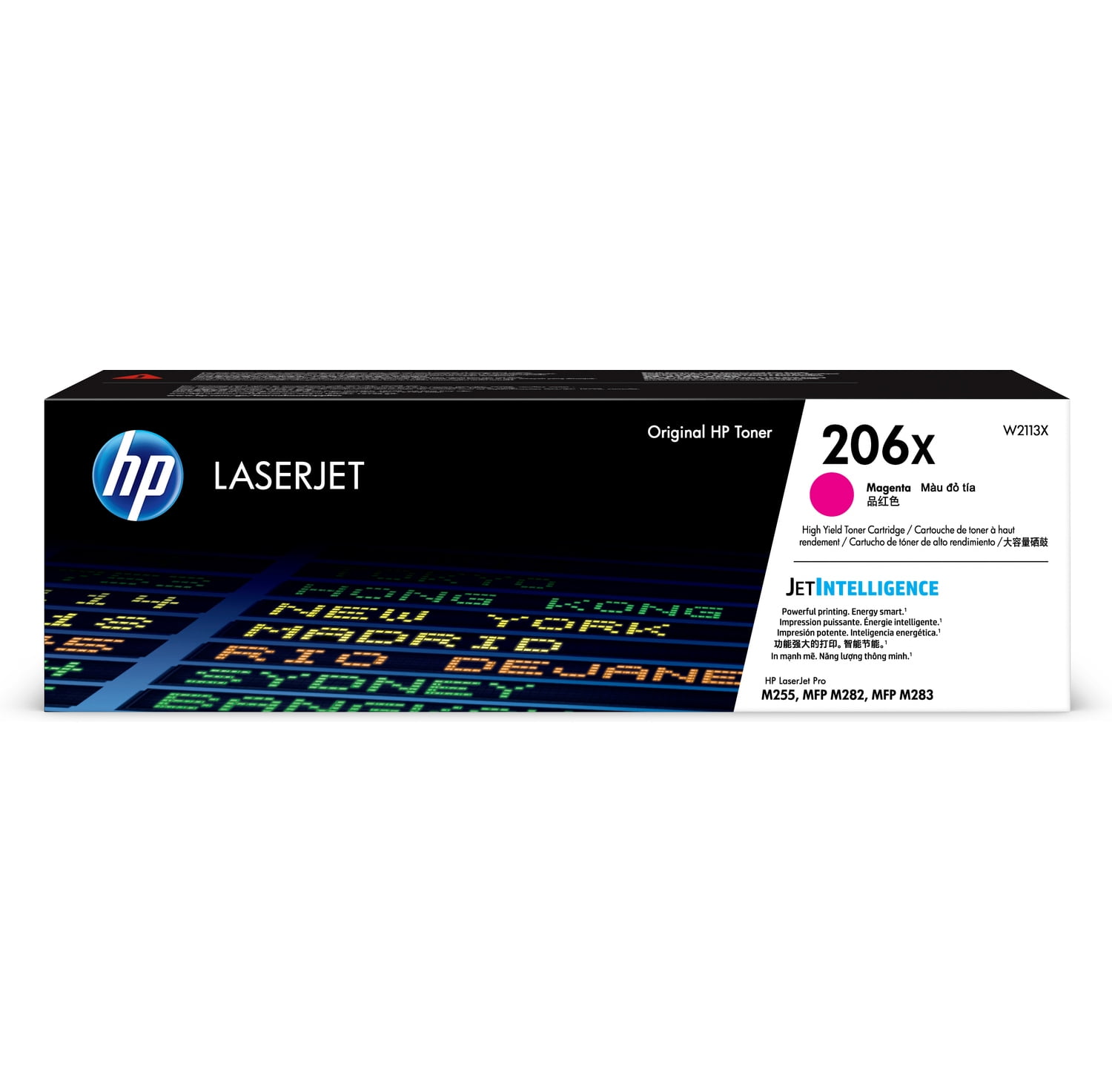 HP 206X High Yield Magenta Original LaserJet Toner Cartridge, ~2,450 ...