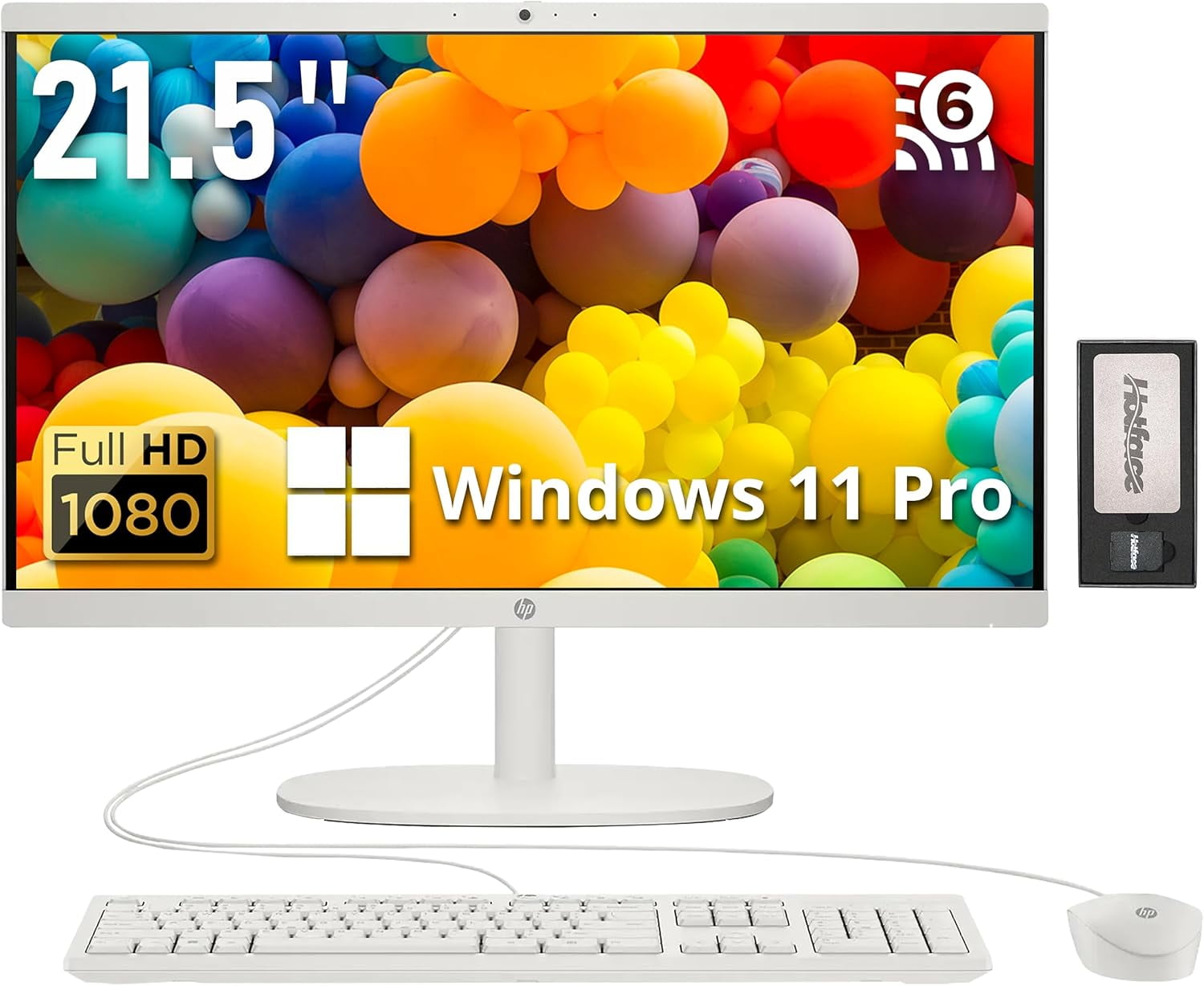 HP 21.5" FHD All-in-One Desktop, Intel Celeron J4025, 16GB RAM, 672GB ...