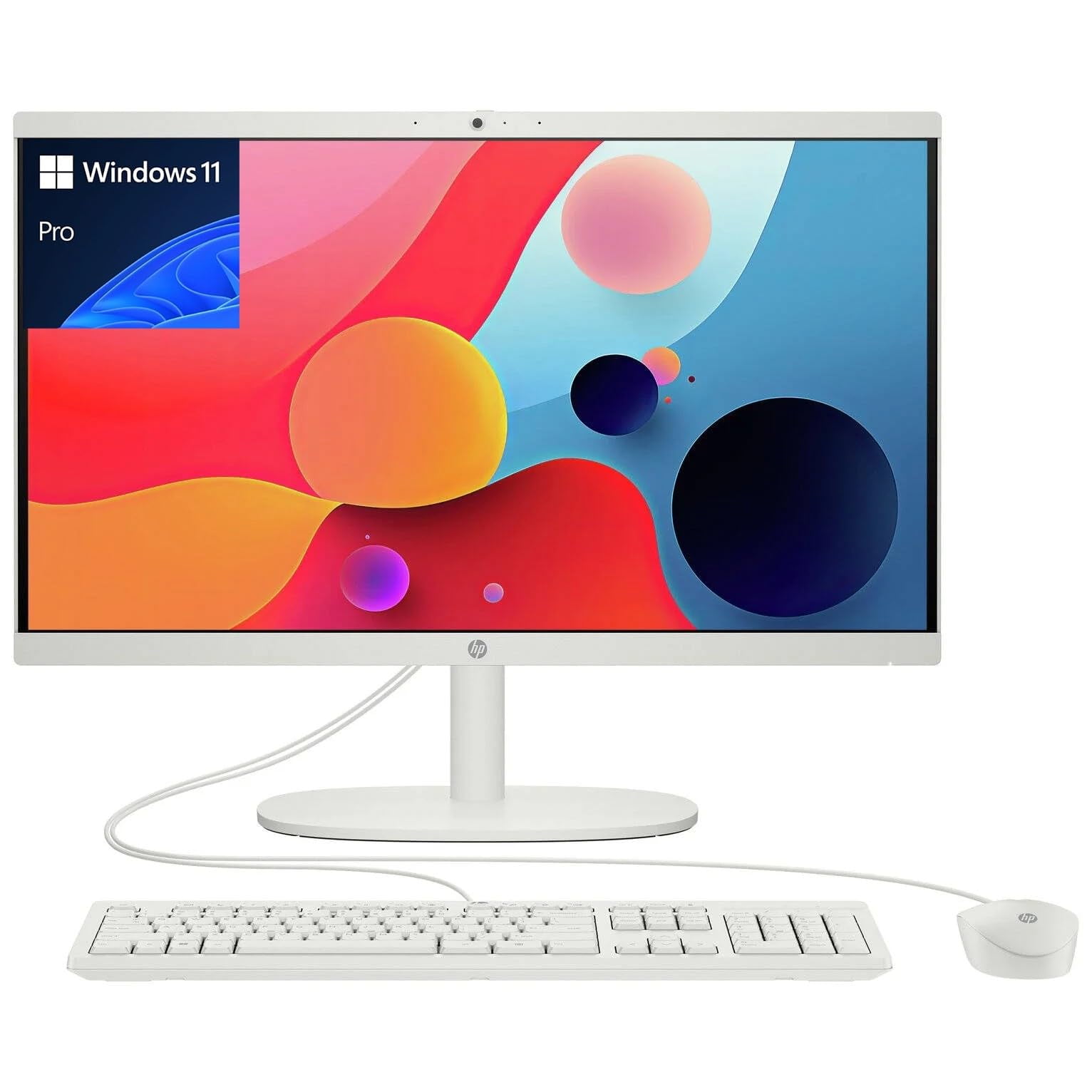 HP 21.5" FHD Anti-Glare All-in-One Desktop Computer, Intel Celeron J4025 Dual-Core, 8GB RAM ...