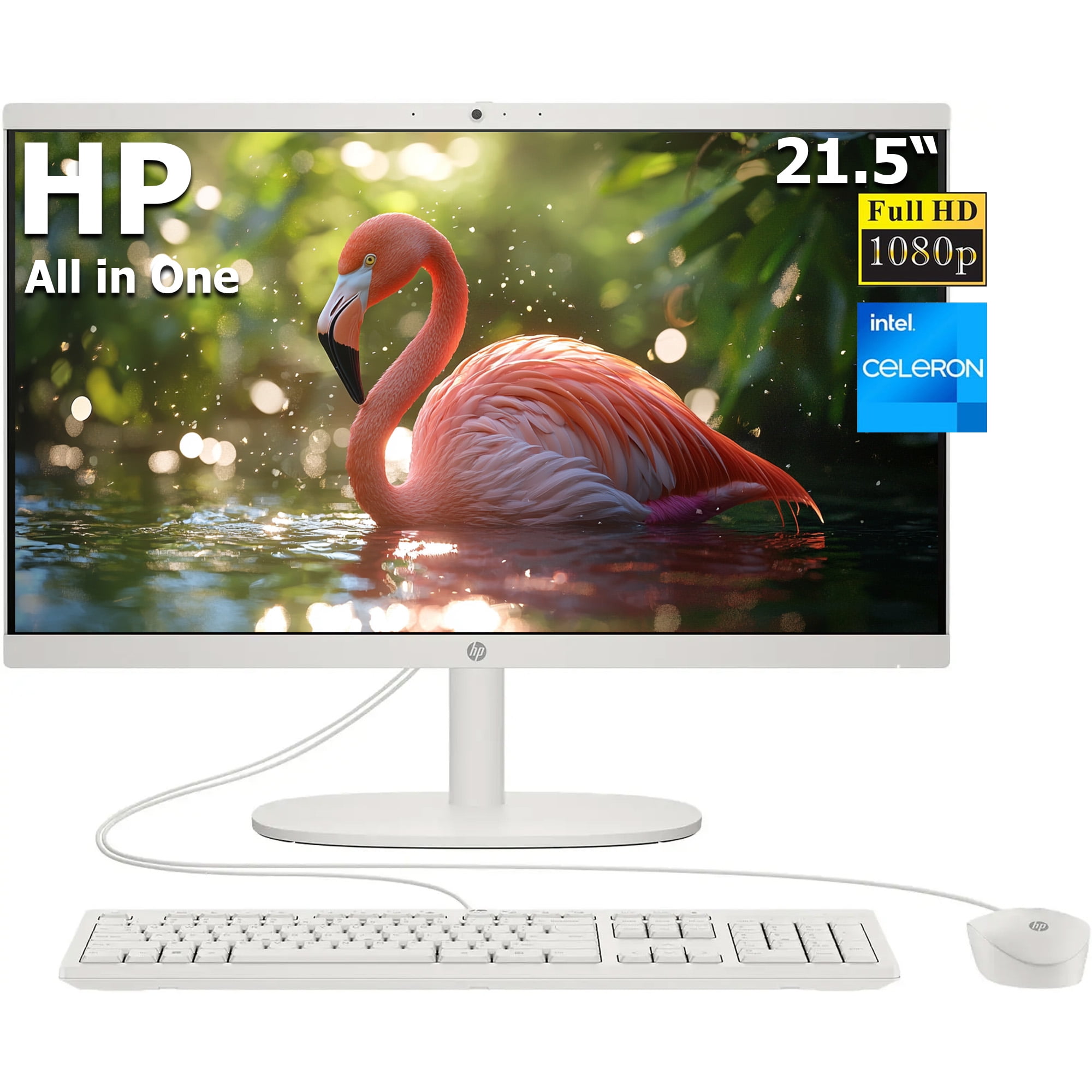 HP 21.5" Full HD All-in-One Desktop Computer,Intel Celeron J4025,16GB DDR4 RAM,1TB SSD,Intel UHD ...