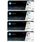 HP 210A Standard Yield Toner Set, LaserJet Cartridge, W2100A, W2101A ...