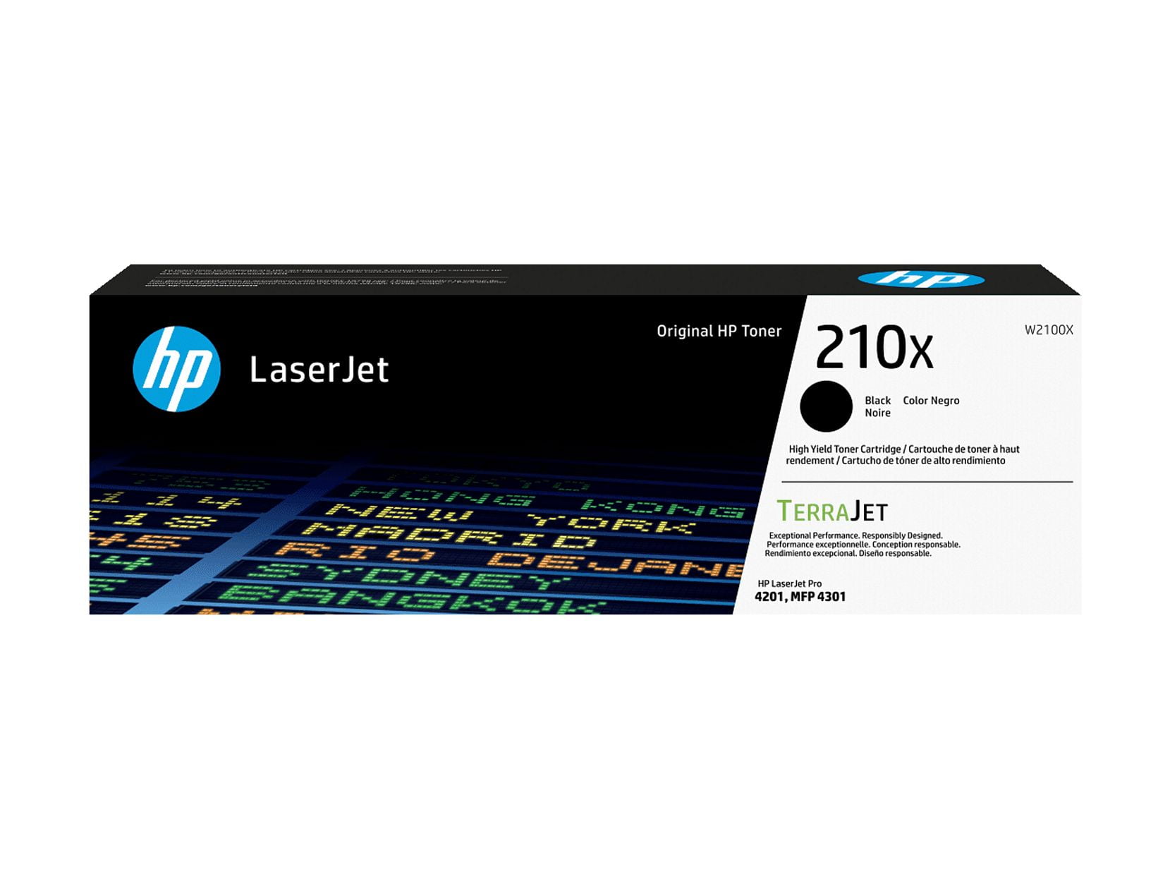 HP 210X Black LaserJet Toner Cartridge, TerraJet Technology, 7,500 ...