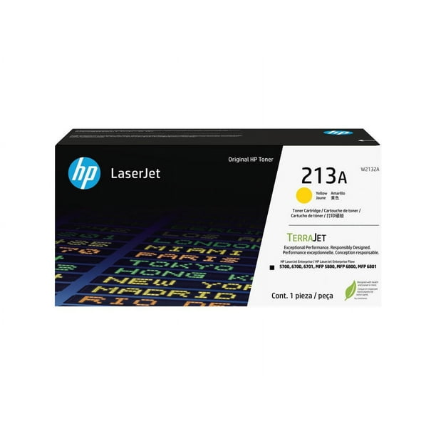 HP 213A TerraJet LaserJet Toner Cartridge - Yellow W2132A - Walmart ...