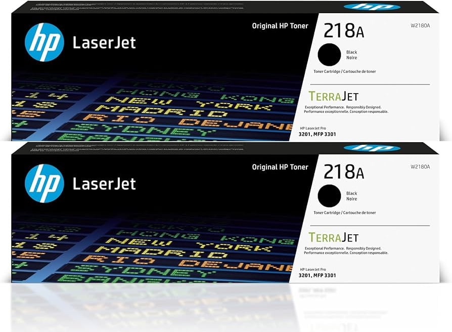 HP 218A 2-Pack Black Standard Yield Original OEM LaserJet Toner ...