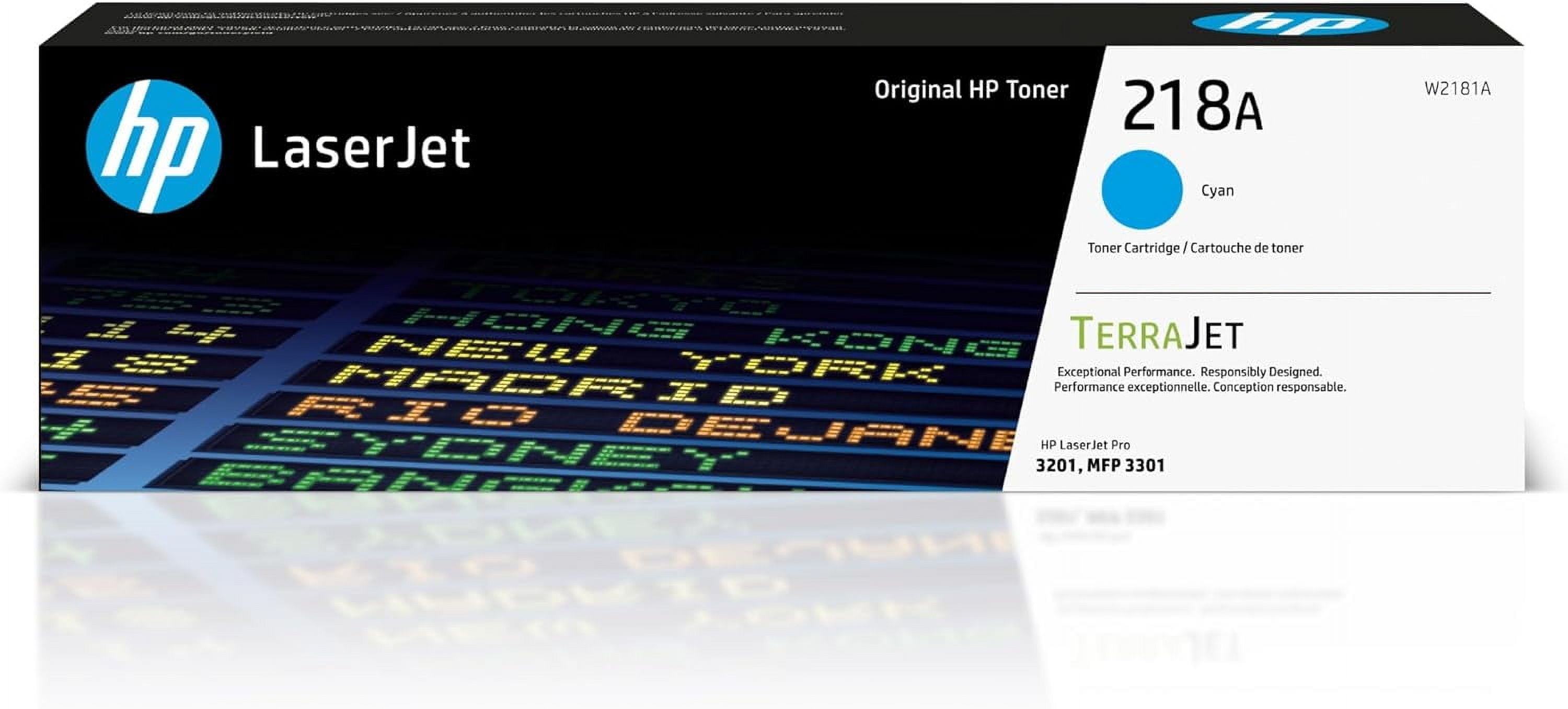 HP 218A Cyan Toner Cartridge | Works with Color Laserjet Pro 3201, MFP ...