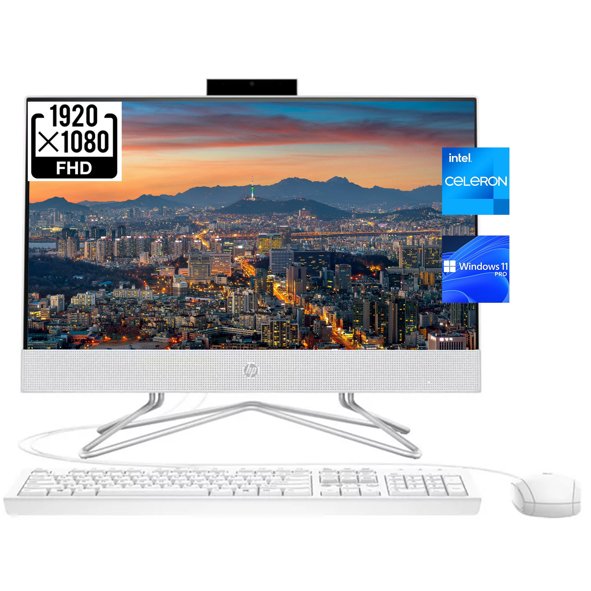 HP 22 AIO 21.5" FHD All-in-One [Windows 11 Pro] Business Desktop ...