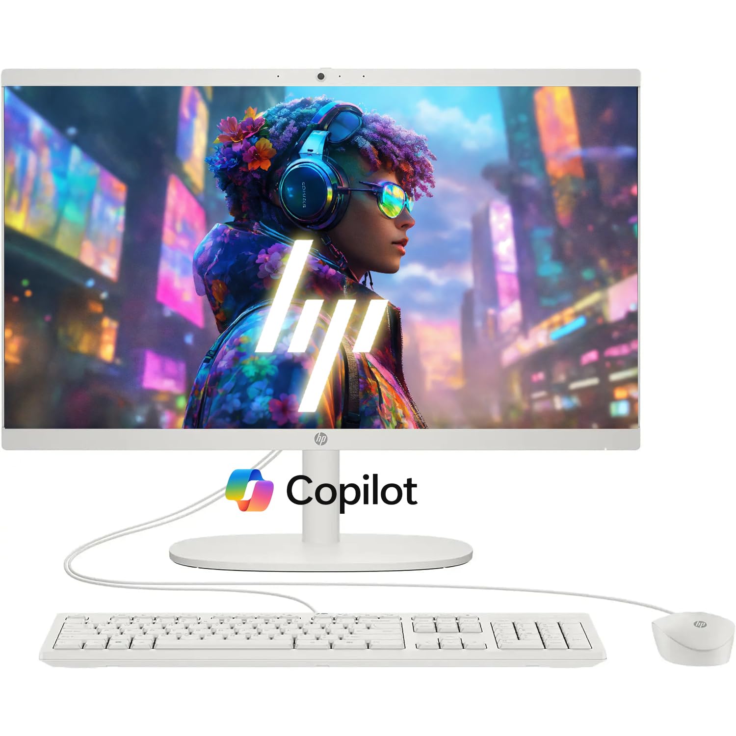HP 22" All-in-One Desktop PC * 12GB RAM * 256GB SSD * Intel Efficient ...