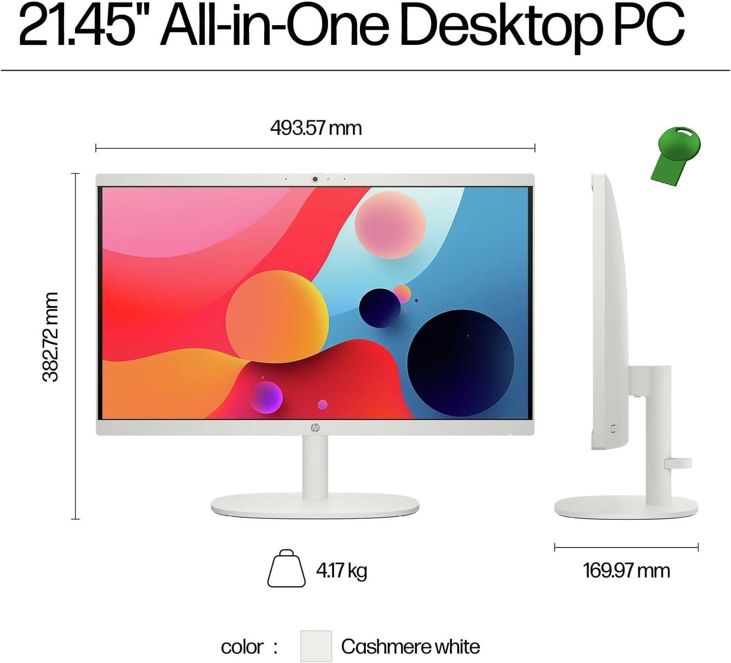 HP 22" All-in-One Desktop for Home and School Intel Core i3 Processor ...