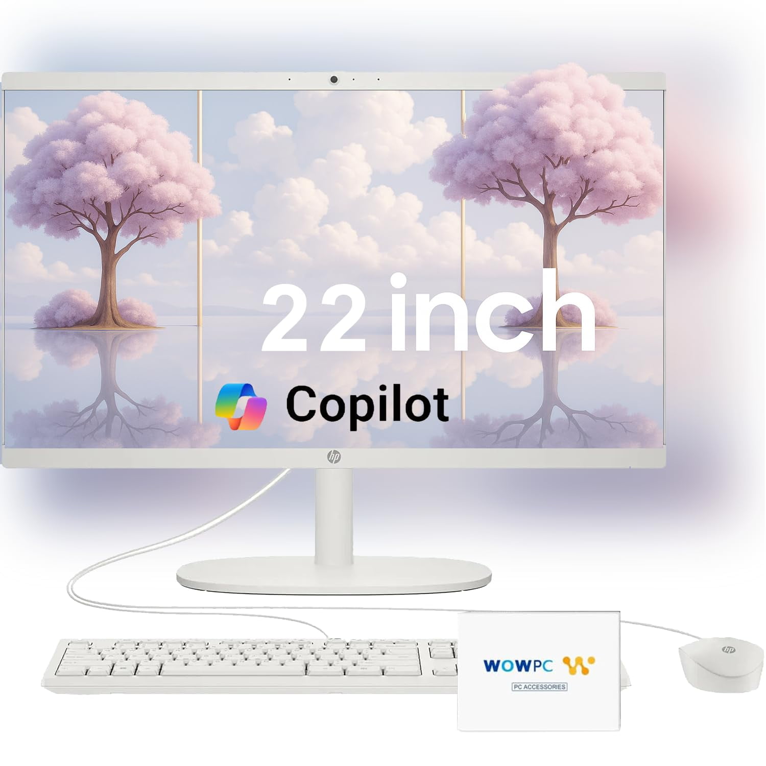 HP 22" FHD All-in-One Desktop PC * Latest 2025 Model - Exclusive Back ...