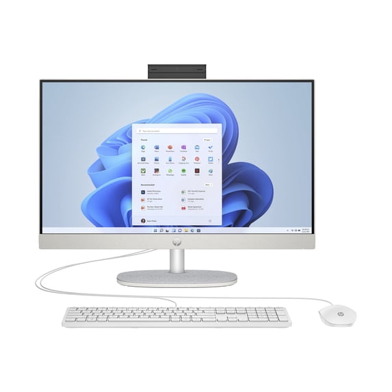 HP All-in-One Desktop 24-cr0010, 23.8-inch Full HD, AMD Athlon Silver ...