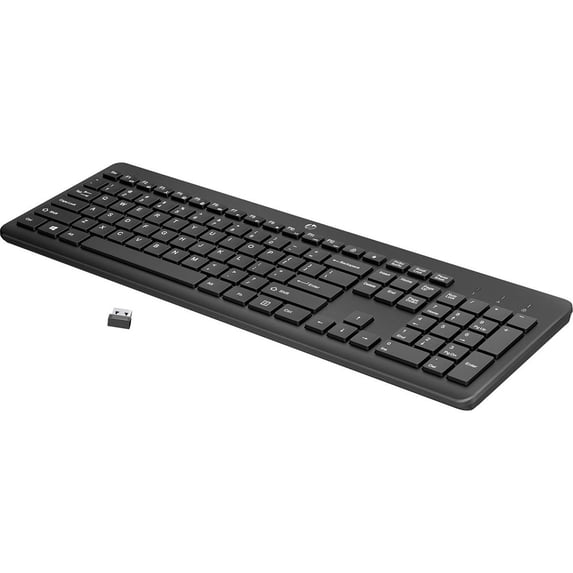 HP 230 Wireless Keyboard - Wireless Connection - Low-Profile, Quiet ...