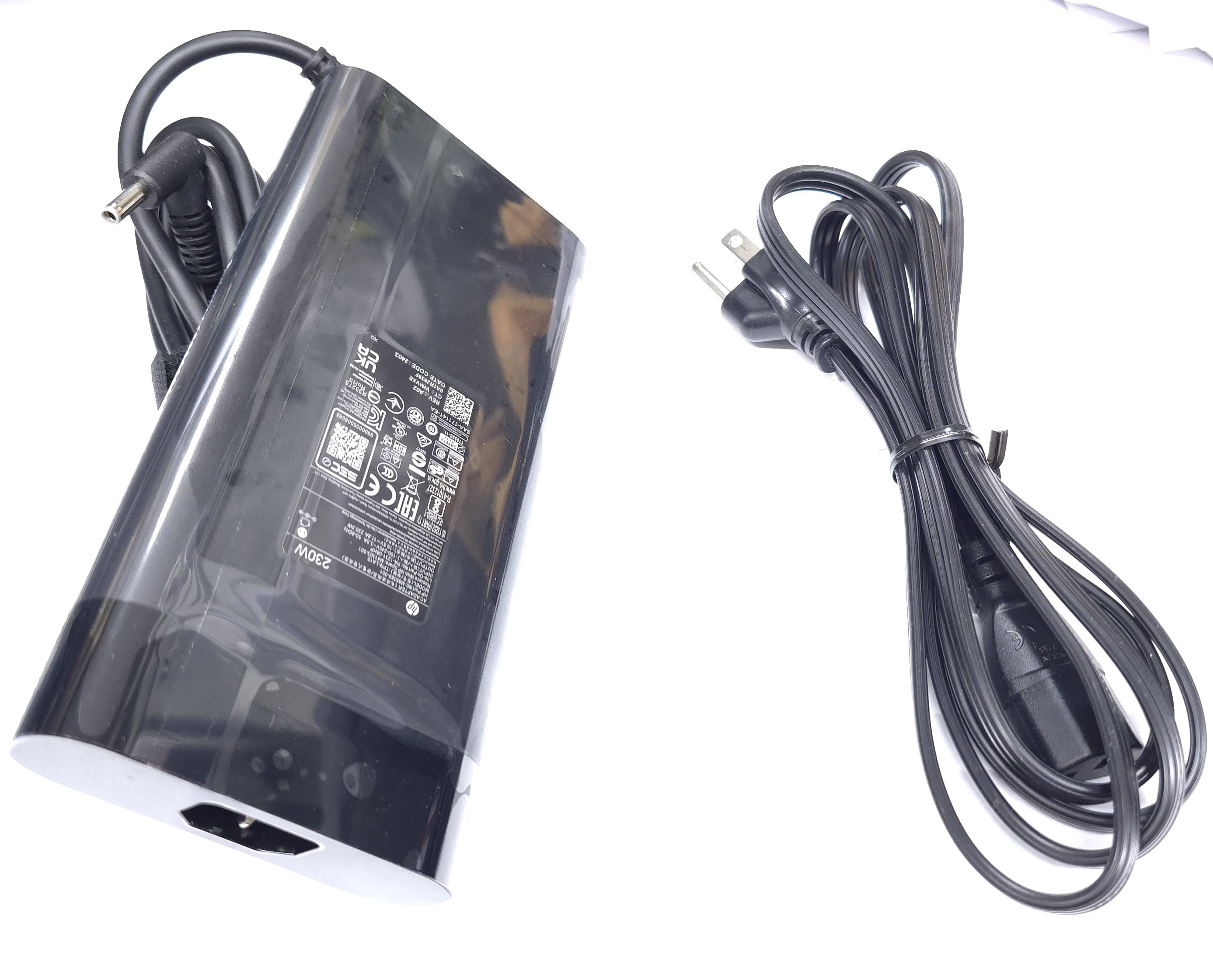 HP 230W 19.5V 11.8A 4.5mm Grey Tip AC Adapter for HPOmen 15 16, HPOMEN ...