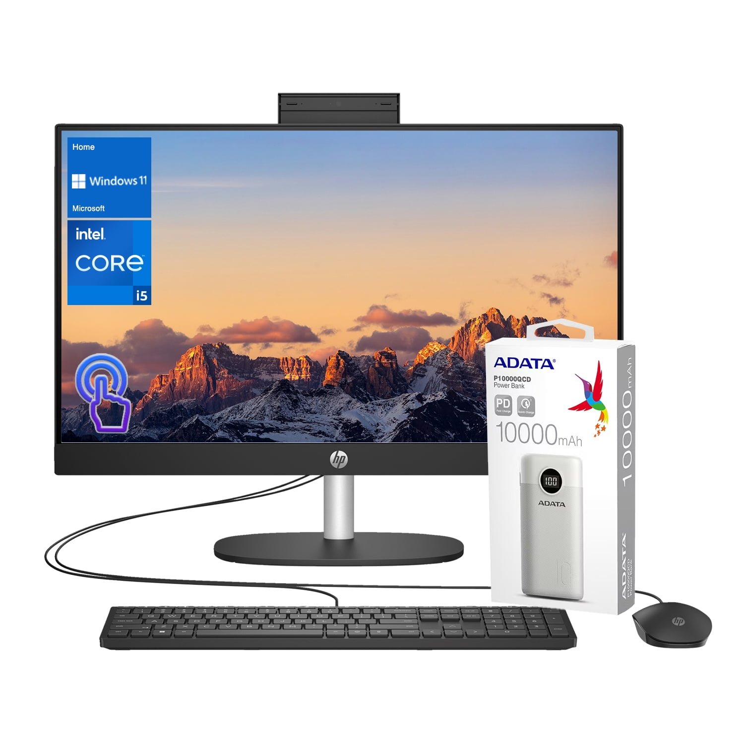 HP 24 All-in-One Desktop, 23.8" FHD Touchscreen, Intel i5-1335U, 64GB ...