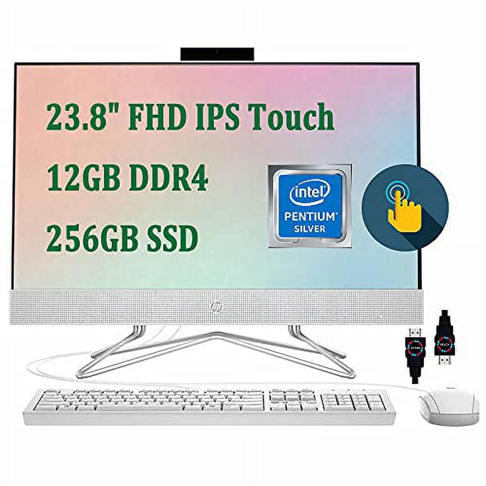 HP 24 All-in-One Desktop Computer I 23.8" FHD IPS Touchscreen (72% NTSC ...